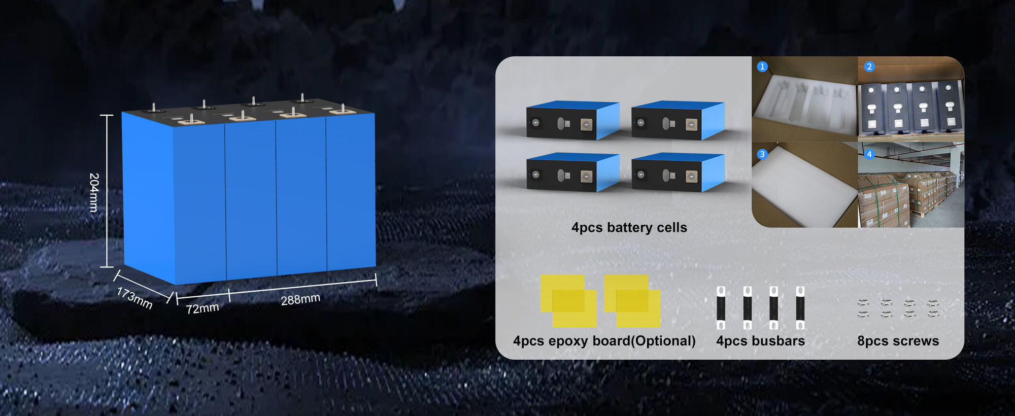 Cell Lifepo4 V3 3.2V 280Ah, Grade A Eve LF280K | Wistek – Wistek